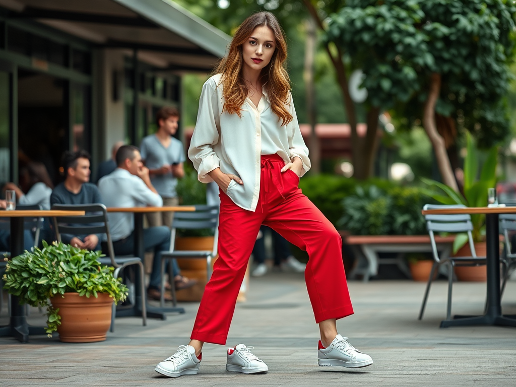 Upgrade Je Casual Outfit met een Rode Broek: Stijl Tips en Combinaties